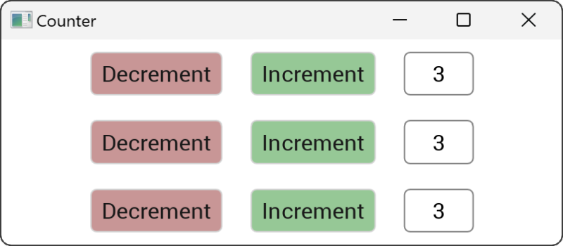 Making the counter reusable - vizia-book